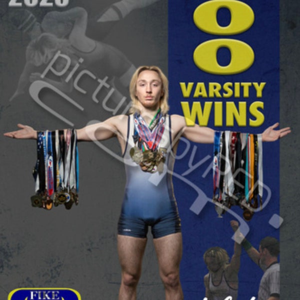 Wrestling 100 Win Banner - Etsy