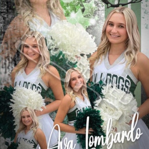 Printed Vinyl Banners - Cheer Leader Sports Banner - Senior Sports ...