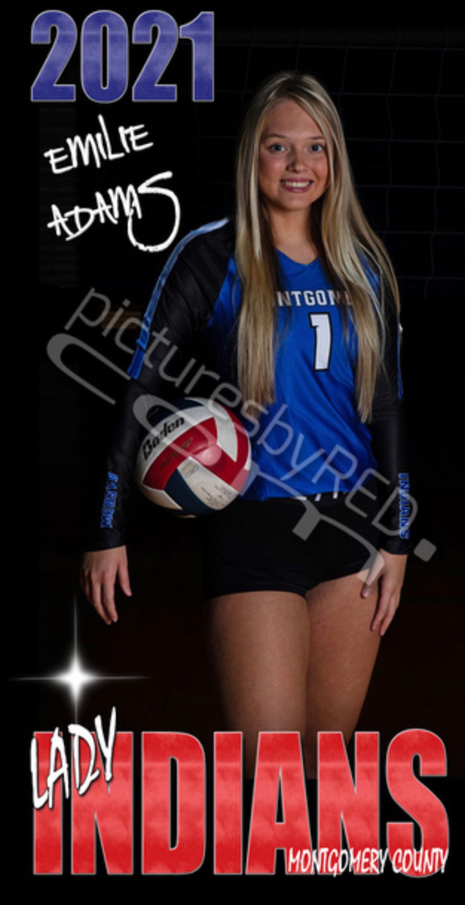 Printed Vinyl Volleyball Custom Sports Banner Senior Sports | Etsy