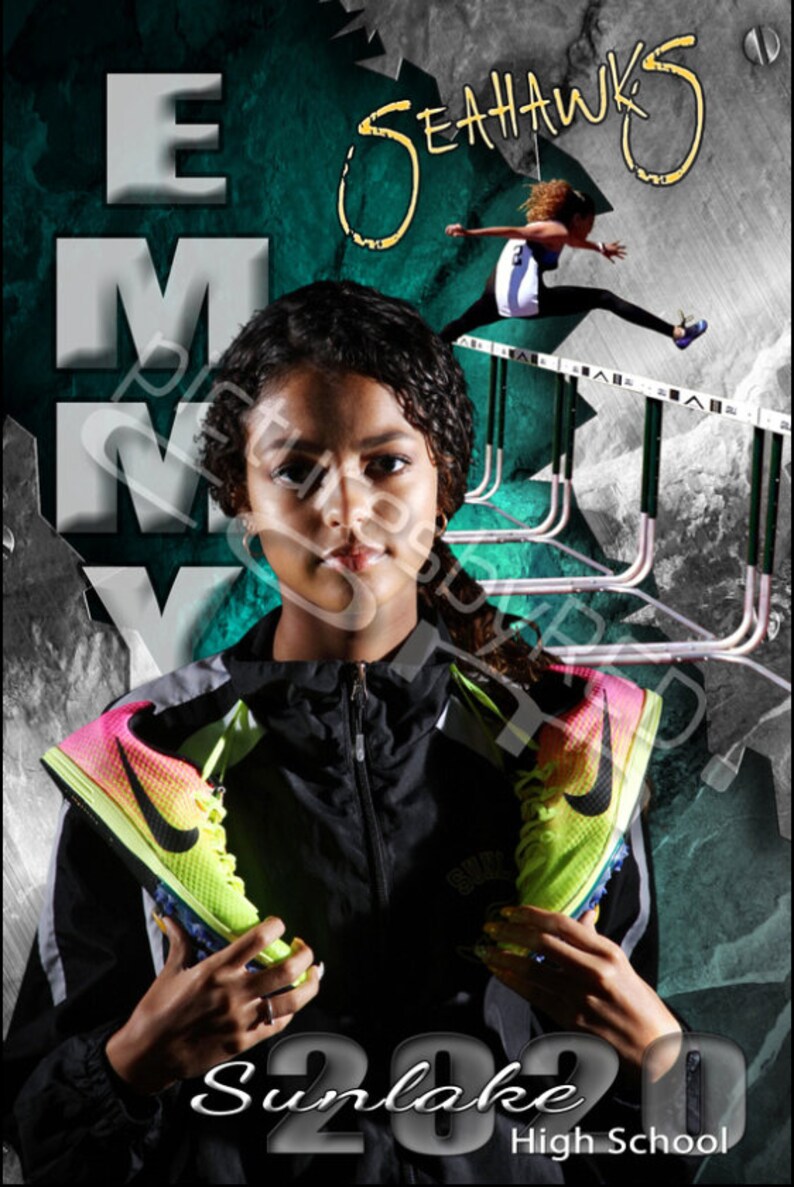 Printed Vinyl Track and Field Custom Sports Banner Senior - Etsy