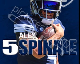 Printed Vinyl Flag Football Custom Sports Banner Senior - Etsy