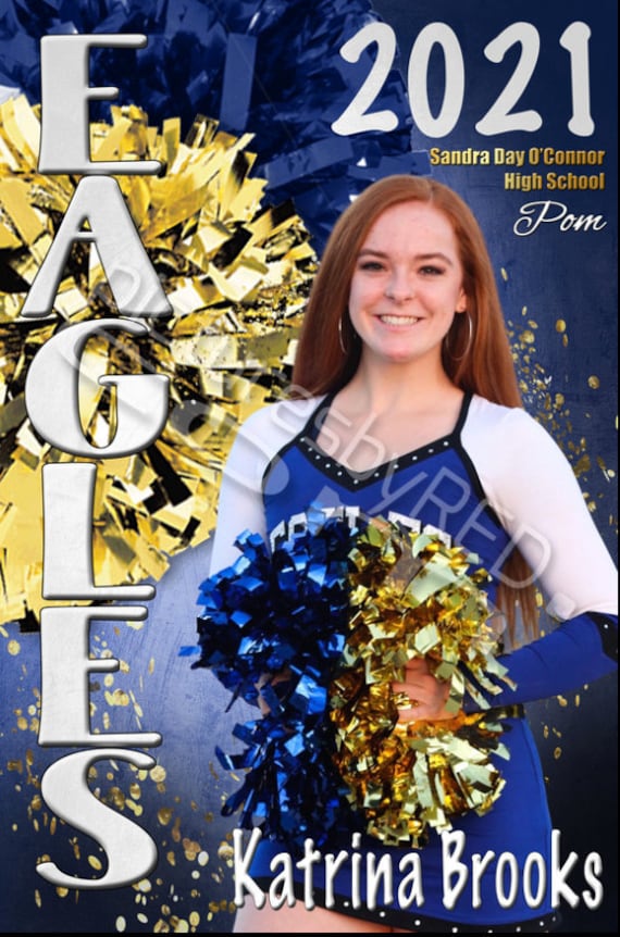 Printed Vinyl Banners Cheer Leader Sports Banner Senior - Etsy
