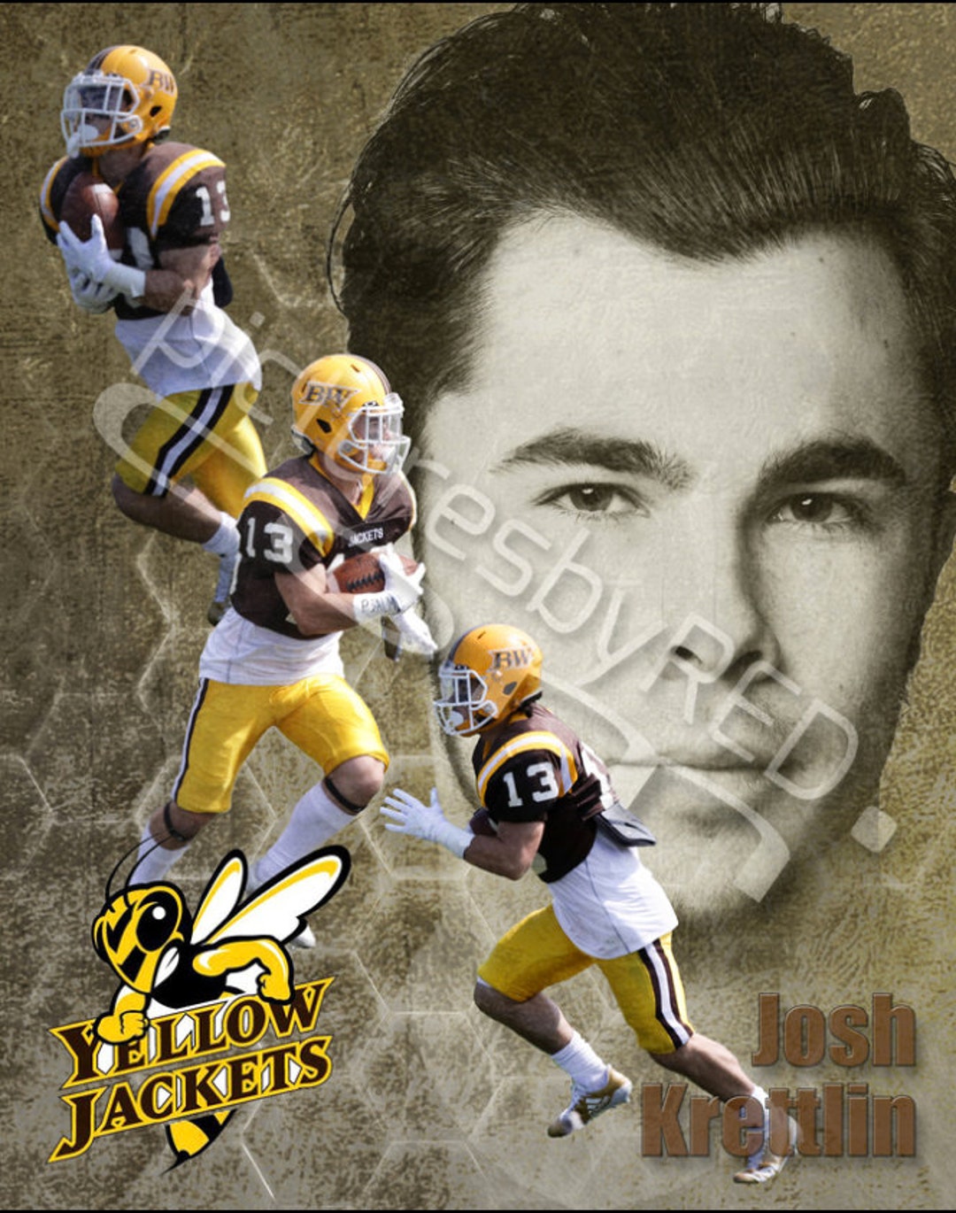 Printed Vinyl Football Custom Sports Banner - Senior Sports Banners ...