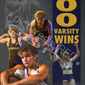 Printed Vinyl + FREE Social Media Digital Wrestling Custom Sports ...