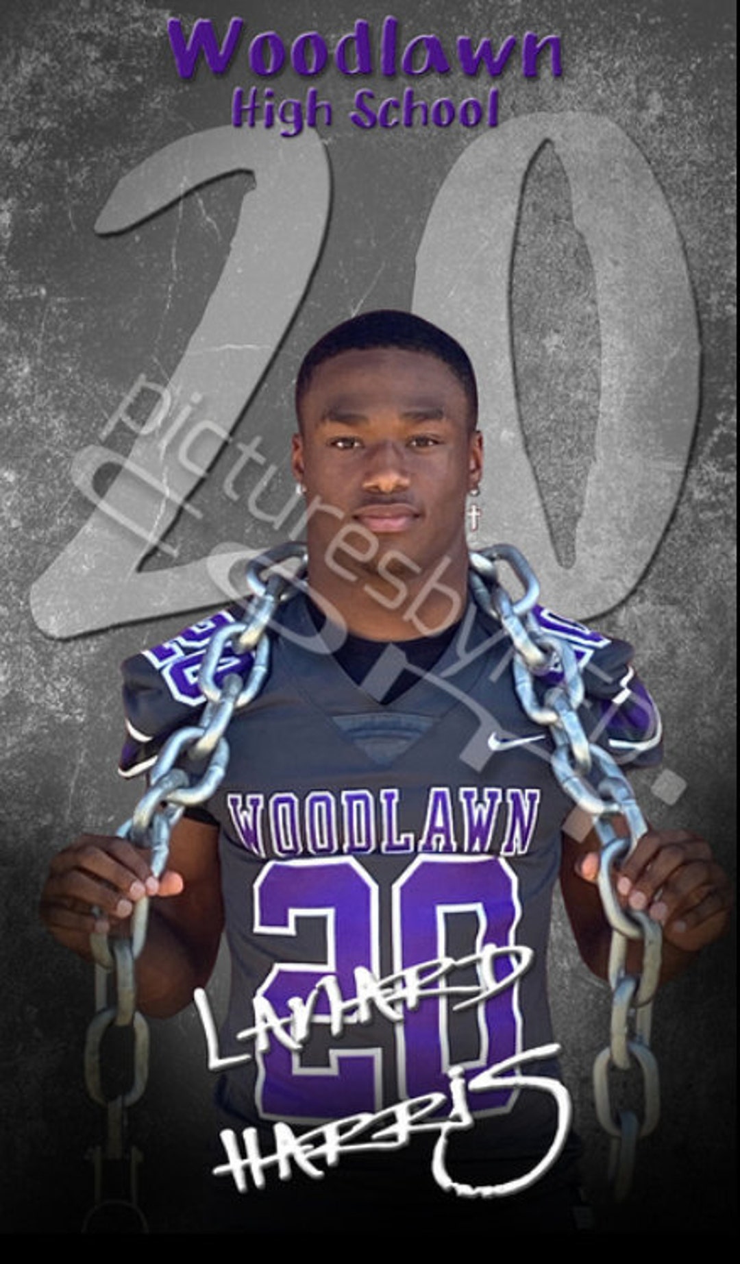 Printed Vinyl Football High School Custom Sports Banner - Senior Sports ...