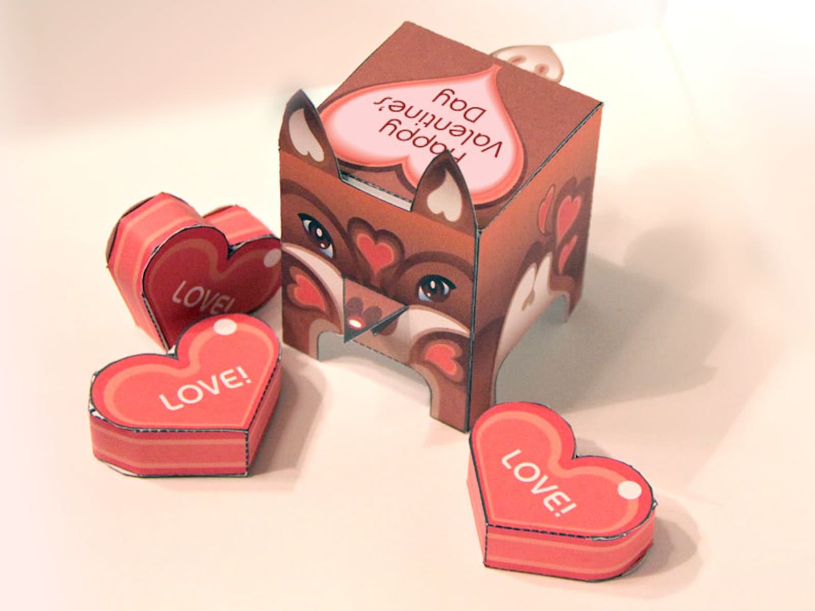 FOXY VALENTINE - Valentine's Day Gift Box - Etsy