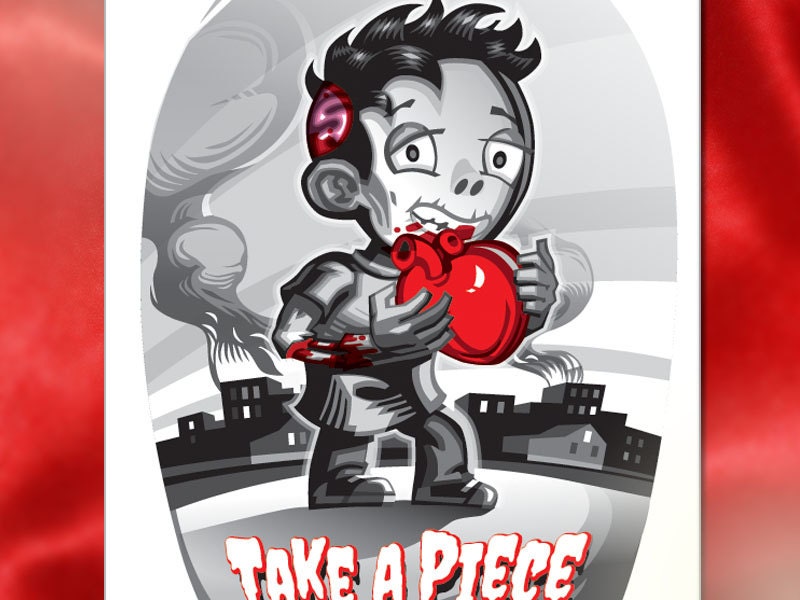 I Heart ZOMBIE VALENTINE'S DAY Cards, Printable Valentine's, Kids ...