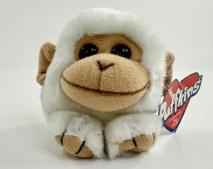 Vintage 1994 Puffkins Trixy Monkey Plush Collectible Key Ring - Etsy