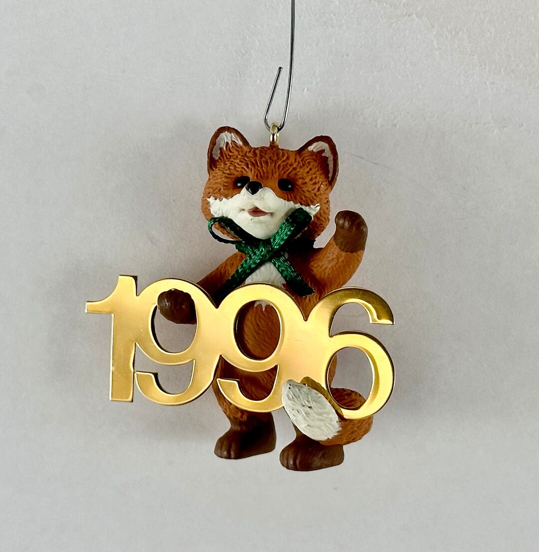 Vintage 1996 Hallmark Red Fox Ornament – Decade Series - Etsy