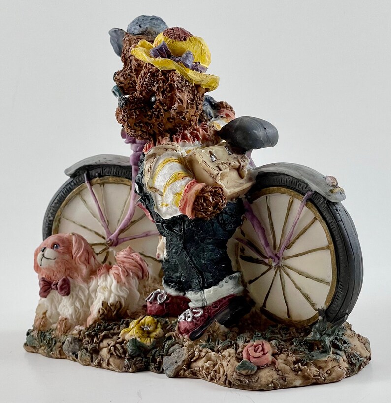 Vintage 1990s M.V.P. Designs Poly Bear on Bike Resin - Etsy