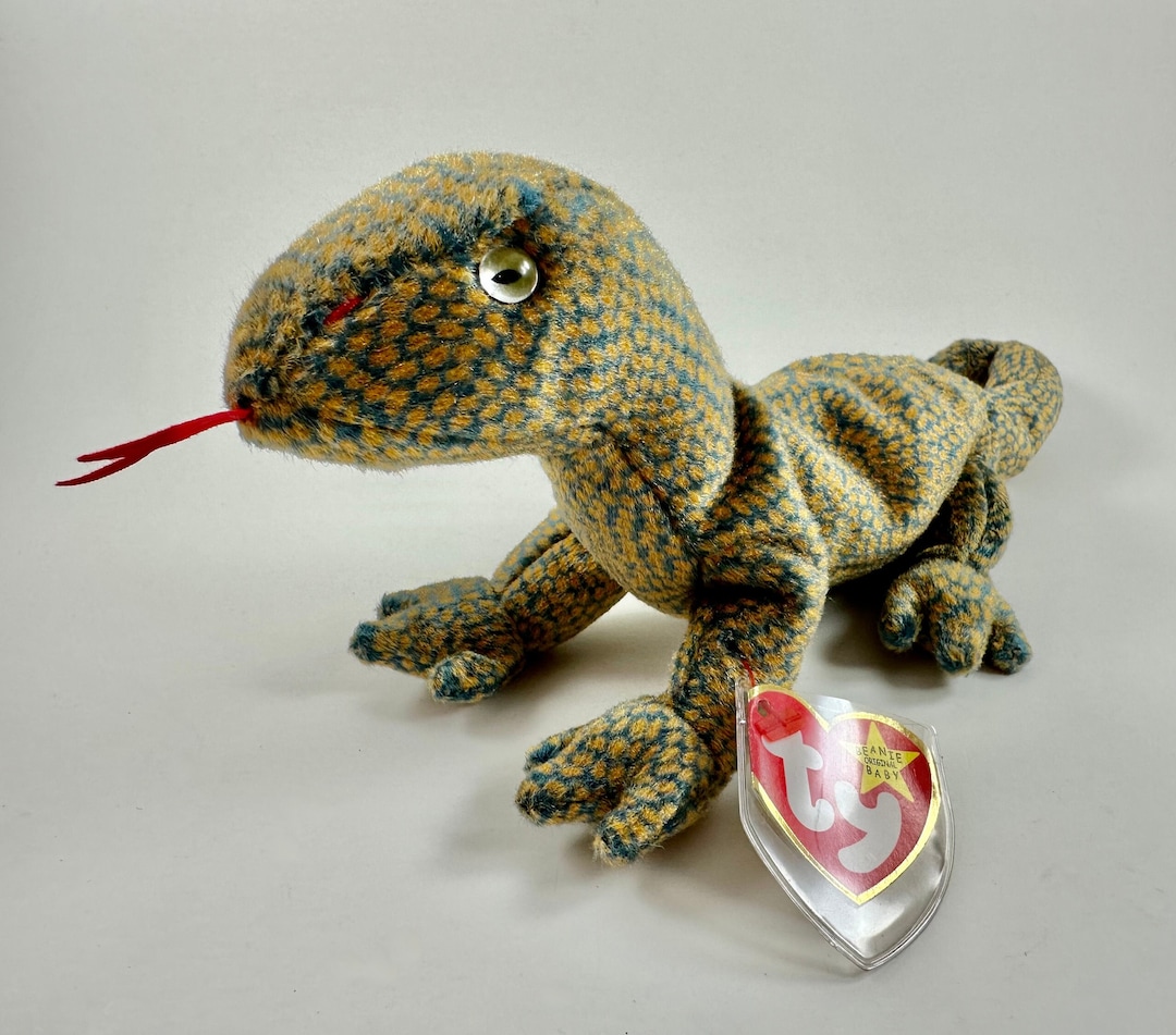 Vintage 1999 TY Beanie Baby - Scaly the Lizard - 8th Gen Tush Tag - Etsy