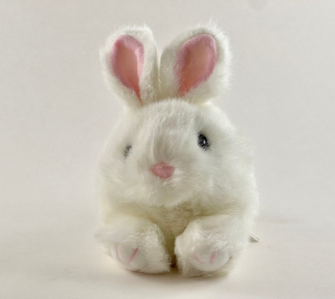 Vintage Copyright 1994 MJC - Swibco Puffkins - Lucky the White Rabbit ...