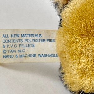 Vintage Copyright 1994 MJC Swibco Puffkins Lenny the Leopard Plush ...
