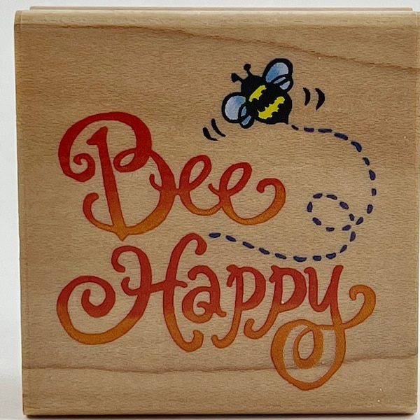 Bee Rubber Stamp - Etsy