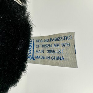 Vintage Copyright 1994 MJC Swibco Puffkins Shadow the Black Cat Plush ...