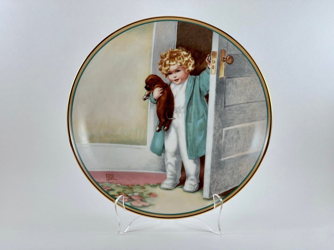 Vintage "good Morning" Collectible Plate: Bessie Pease Gutmann, 1986 ...
