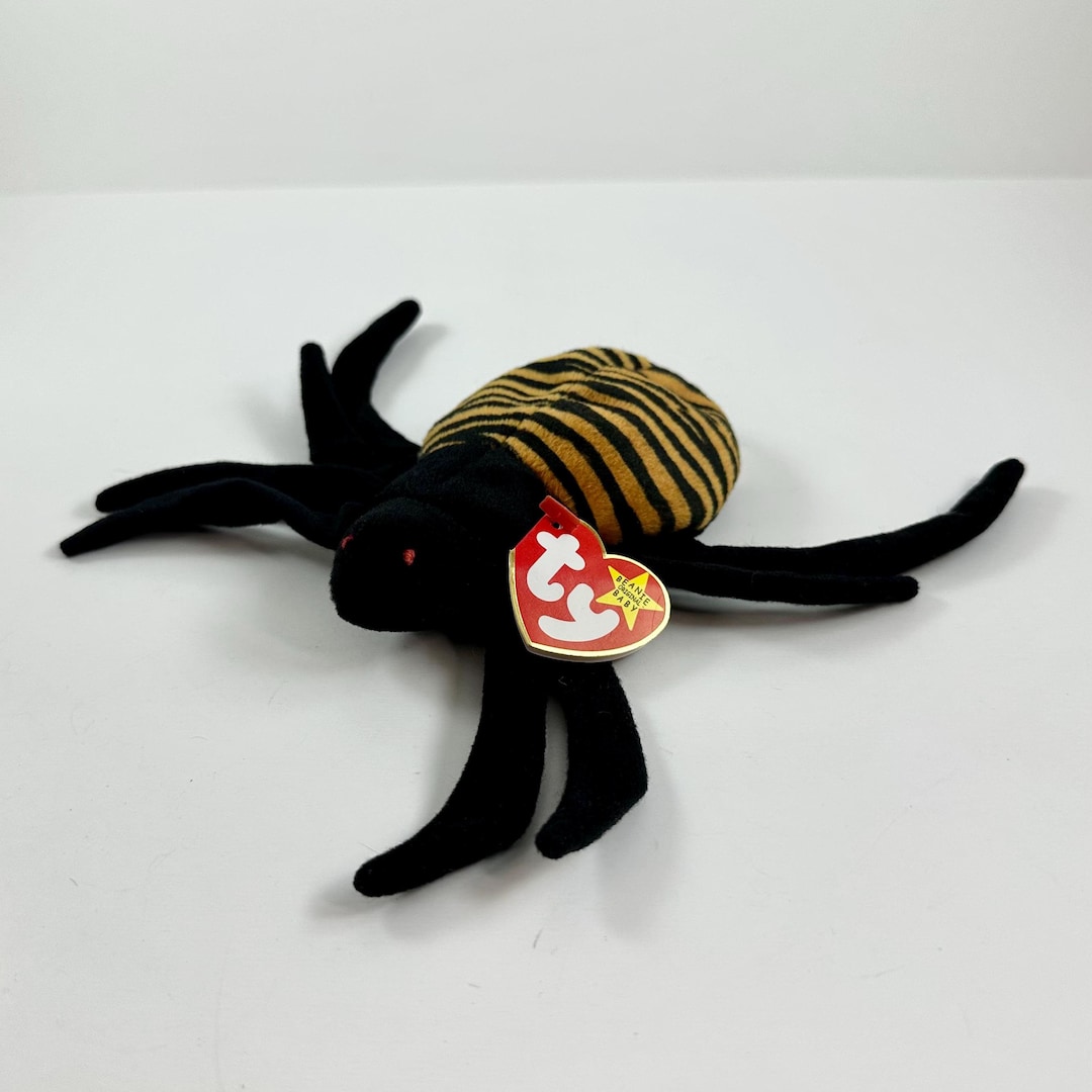 Vintage 1997 TY Beanie Babies Collection - Spinner the Spider Style ...