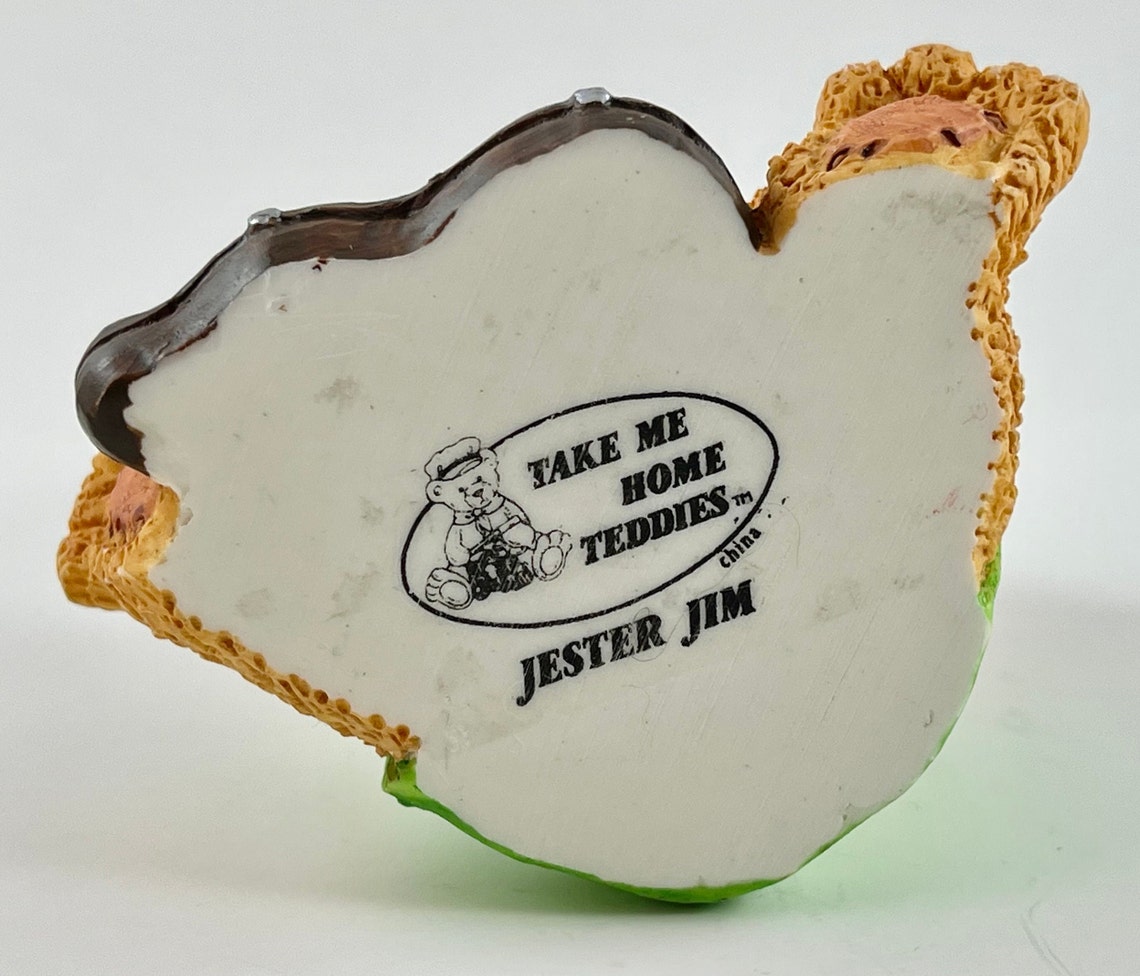 Vintage 1995 Take Me Home Teddies Jester Jim Violin Player - Etsy