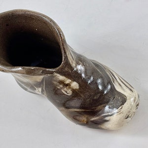 Vintage 1960s Juanita Ware Pottery Miniature Marbled Slag Boot Shoe ...