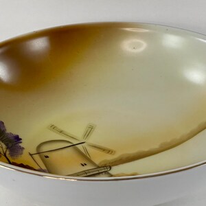 Vintage 1950s Meito China - Hand Painted Windmill Landscape Pattern ...