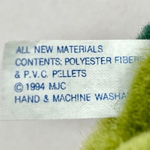 Vintage Copyright 1994 MJC - Swibco Puffkins - Shelly the Turtle Plush ...