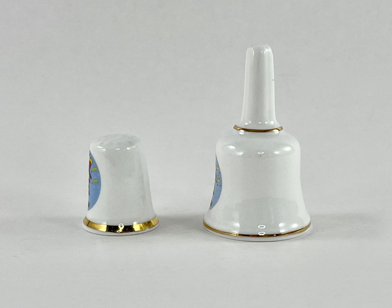 Vintage 1980s Alton Towers Collectible Souvenir Thimble & Bell | Etsy