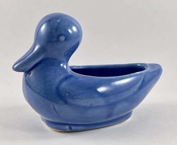 Home & Living Indoor Planters Vintage ceramic blue duck planter ...
