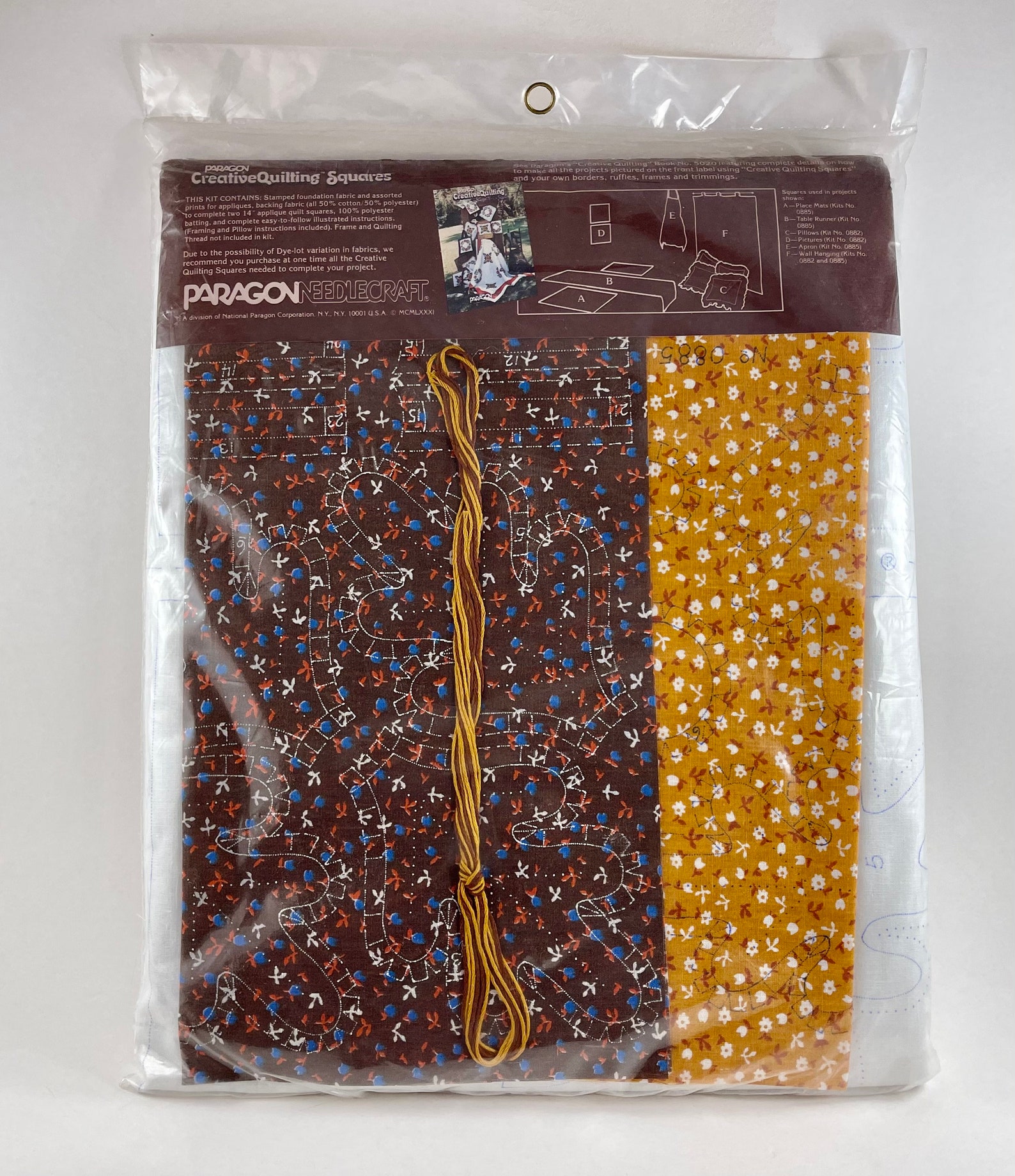 Vintage 1981 National Paragon Corp Creative Quilting Squares - Etsy