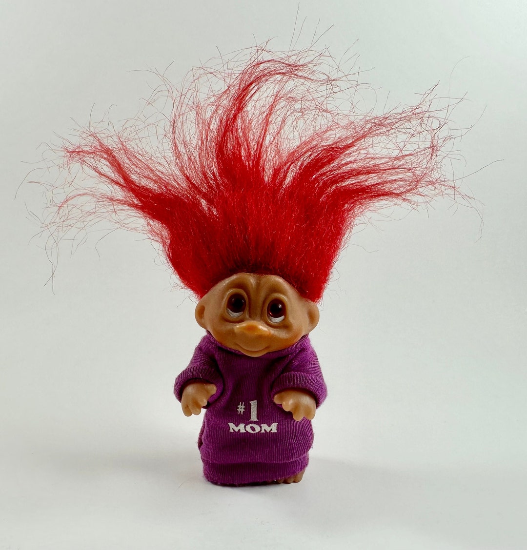 Vintage 1985 Dam 3" Troll With Red Hair - "#1 Mom" - Etsy