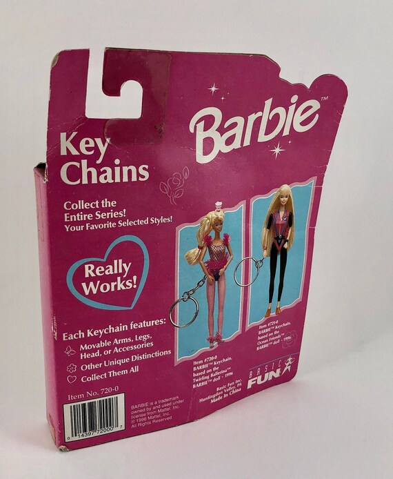 Set of 5 vintage Barbie keychains by Mattel - munimoro.gob.pe