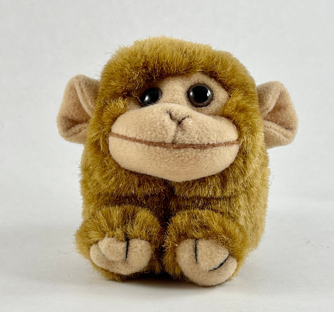 Vintage Copyright 1994 MJC - Swibco Puffkins - Amber the Tan Monkey ...
