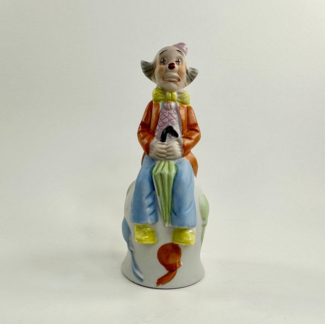 Vintage 1970s Albert E Price Products - Hand Painted Sad Clown Bisque ...