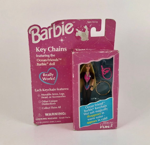 Vintage 1996 Basic Fun Barbie Key Chains Ocean Friends | Etsy