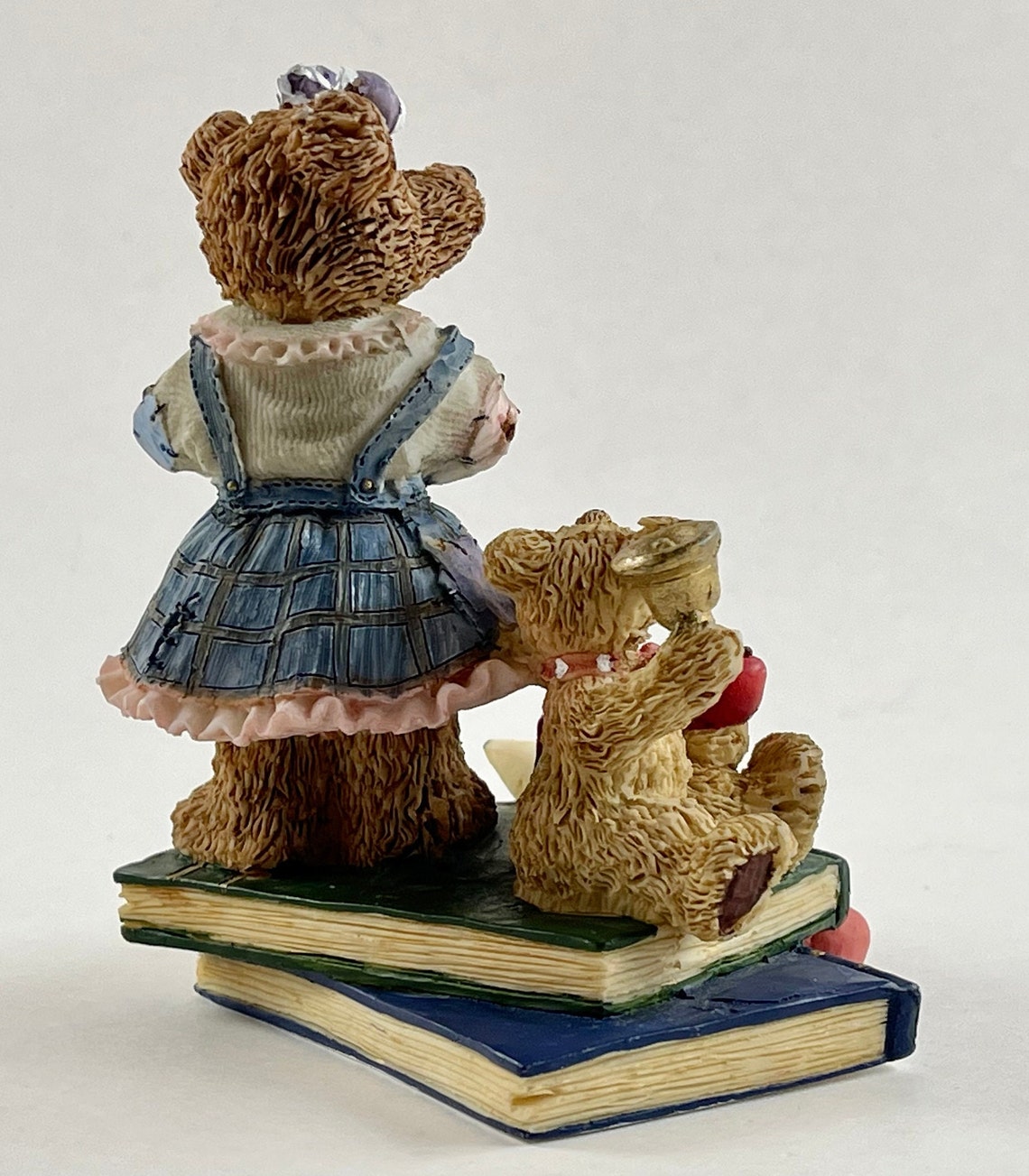 Vintage 1990s Back to School Time for Bear Resin Figurine - Etsy