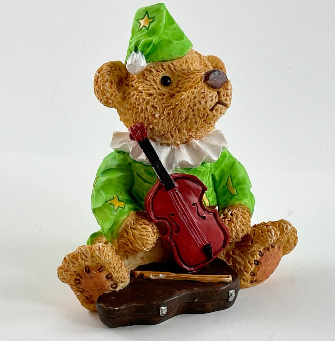 Vintage 1995 Take Me Home Teddies - Jester Jim Violin Player Resin ...