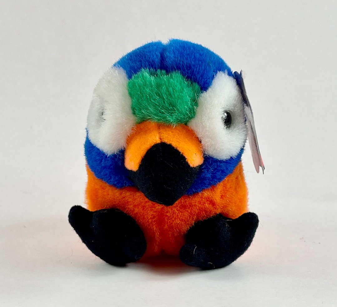 Vintage Copyright 1994 MJC - Swibco Puffkins - Squawk the Parrot Plush ...