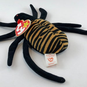Vintage 1996 TY Beanie Babies Collection - Spinner the Spider Style ...