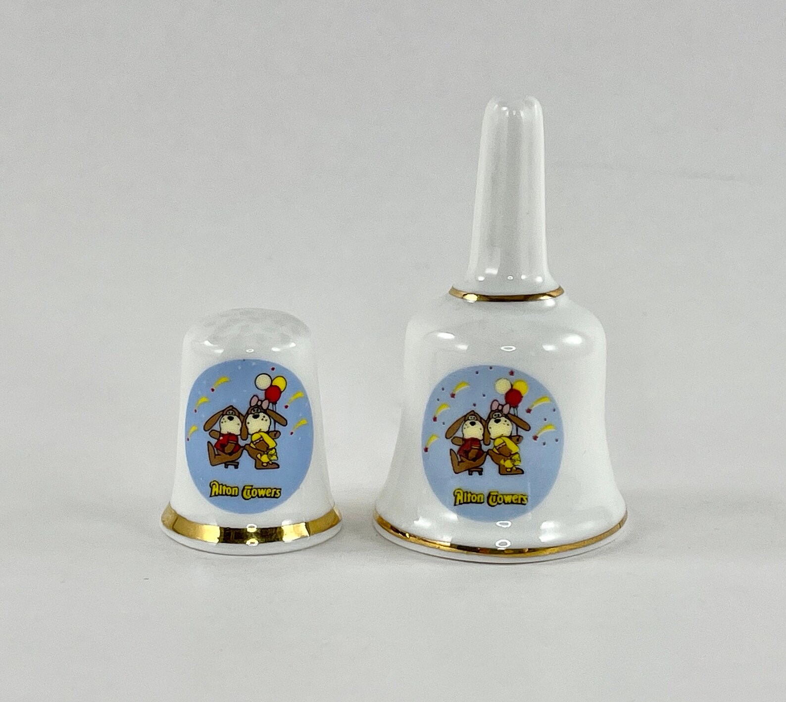 Vintage 1980s Alton Towers Collectible Souvenir Thimble & Bell | Etsy