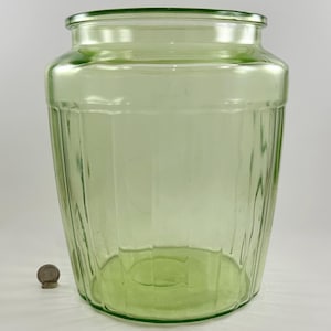 Vintage 1930s Anchor Hocking Glass Co - Green Depression Uranium ...