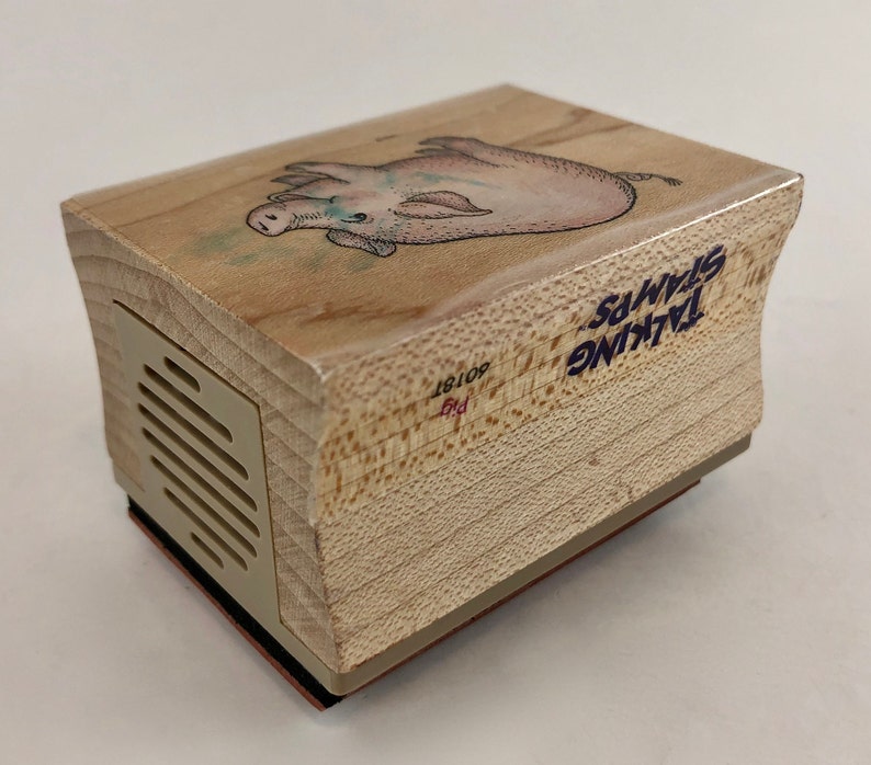 Vintage 1994 All Night Media Talking Stamps Pig Rubber - Etsy
