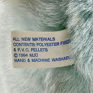 Vintage Copyright 1994 MJC - Swibco Puffkins - Buddy the Rabbit Limited ...