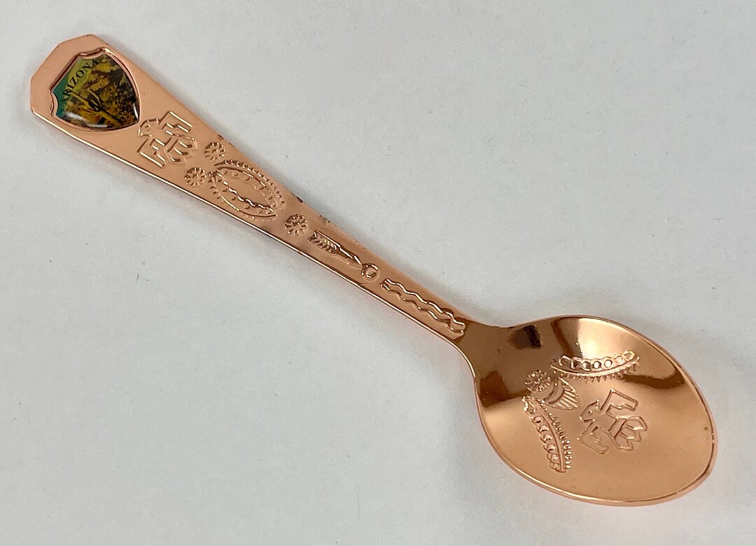 Vintage 1980s the State of Arizona Copper Plated Collectors Spoon ...