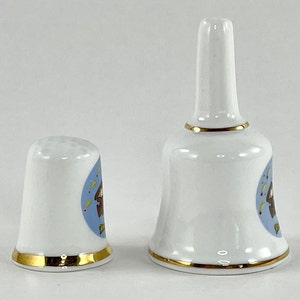 Vintage 1980s Alton Towers Collectible Souvenir Thimble & Bell ...