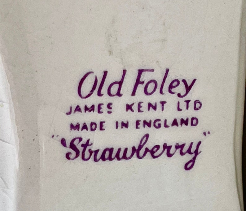 Vintage 1980s James Kent Ltd Old Foley Pottery Ceramic - Etsy