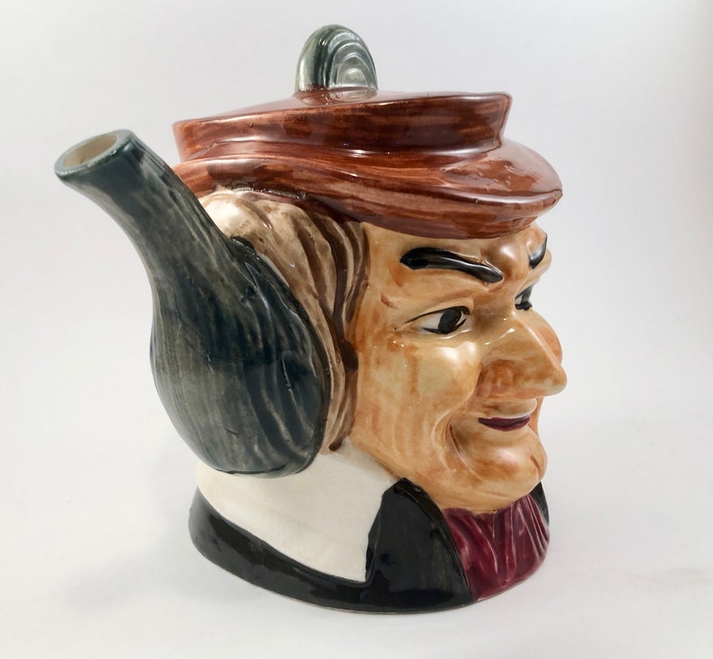 Vintage 1950s Toby Character Teapot W/lid Made in Japan FREE - Etsy