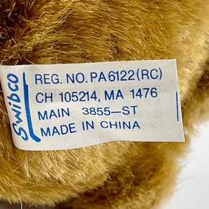 Vintage Copyright 1994 MJC - Swibco Puffkins - Amber the Tan Monkey ...