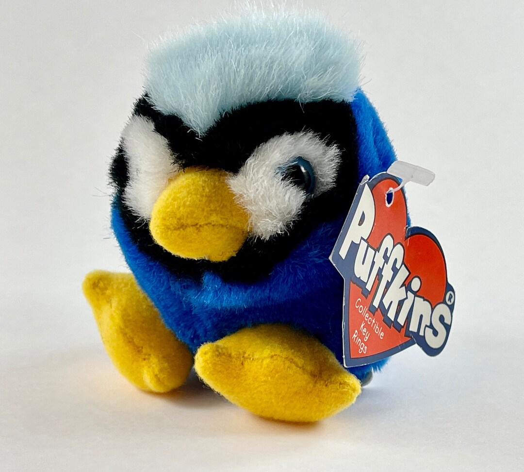 Vintage Copyright 1994 MJC - Swibco Puffkins - Jake the Blue Jay Plush ...