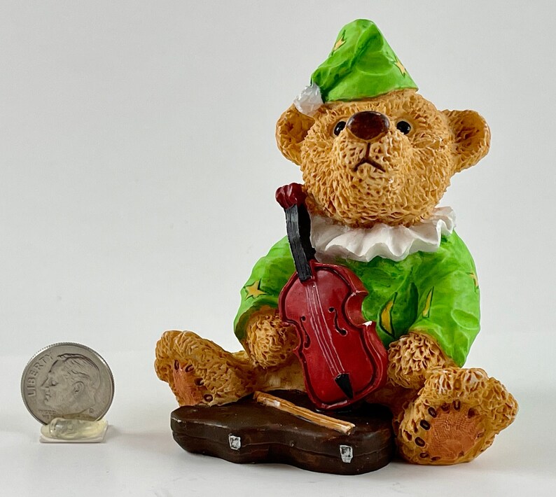 Vintage 1995 Take Me Home Teddies Jester Jim Violin Player - Etsy