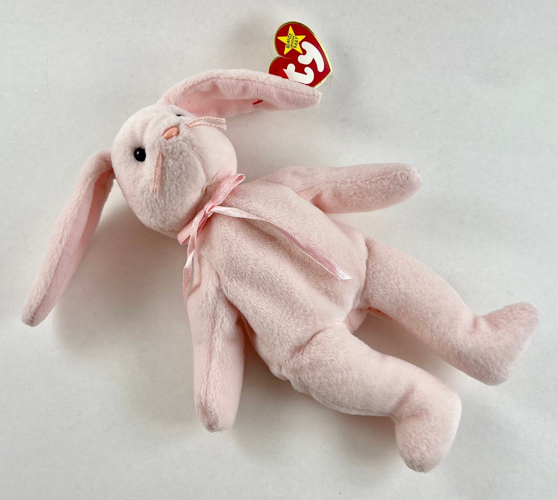 Vintage 1996 TY Beanie Babies Collection Hoppity the Bunny - Etsy