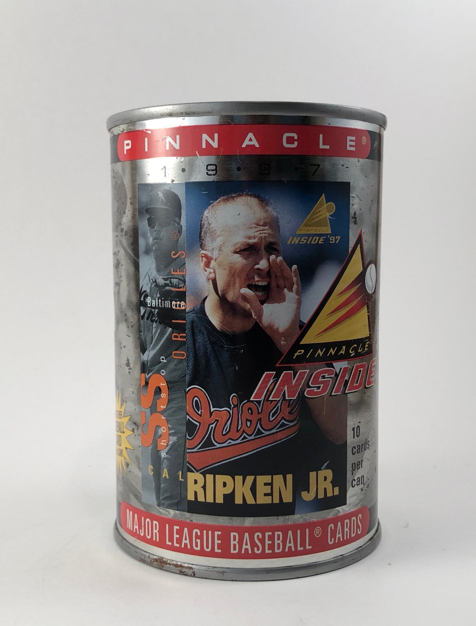 Vintage 1997 Pinnacle Inside 10 MLB Baseball Cards in a Can Featuring ...
